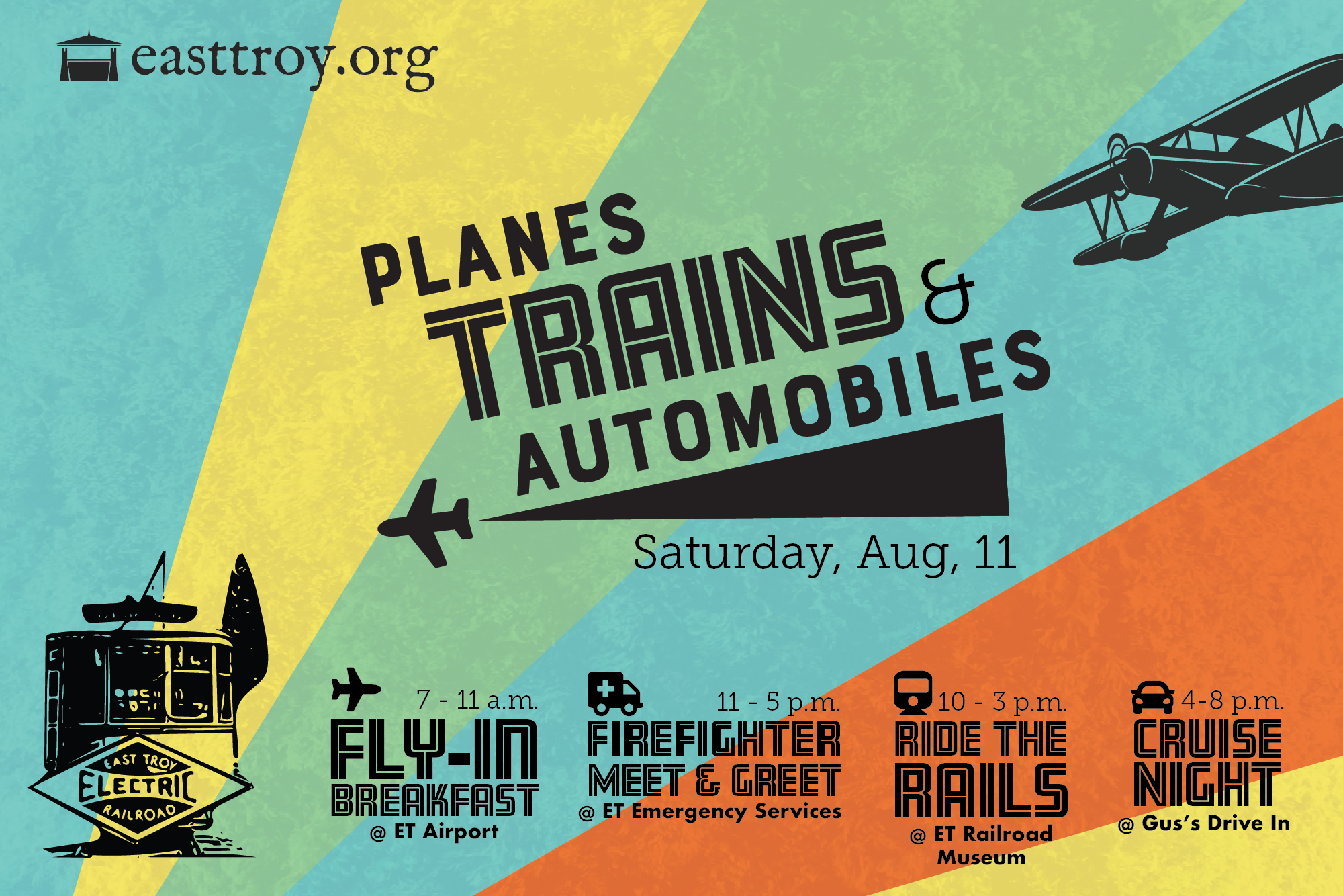 Planes, Trains & Automobiles | Events in East Troy, WI
